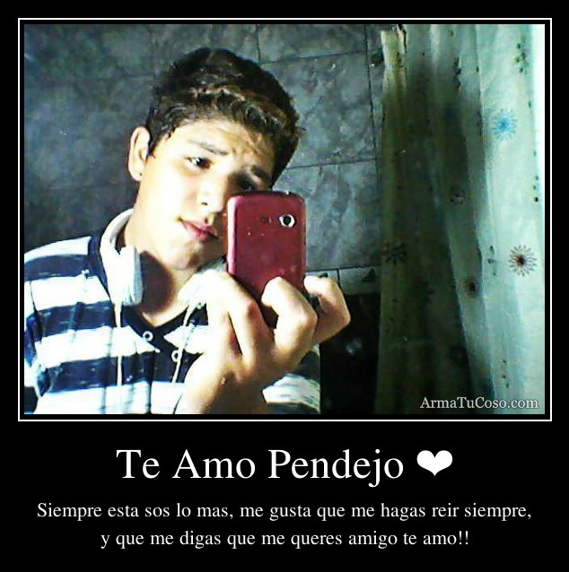 Te Amo Pendejo