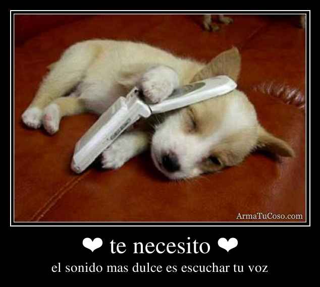 Te necesito - Imagui