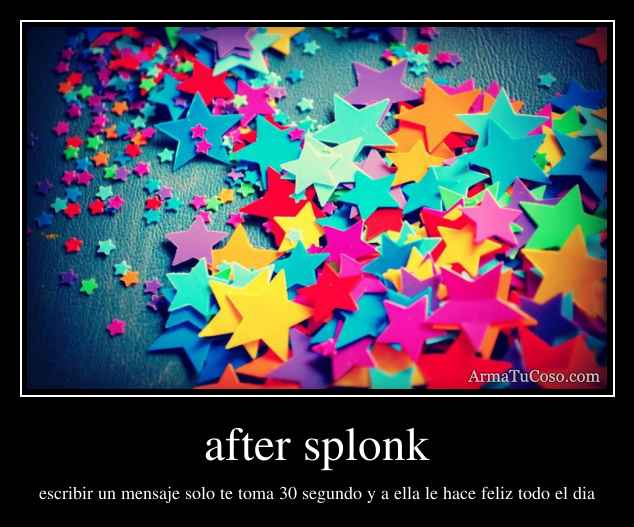 after splonk