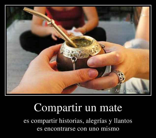 Compartir un mate