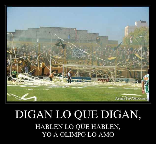 DIGAN LO QUE DIGAN,