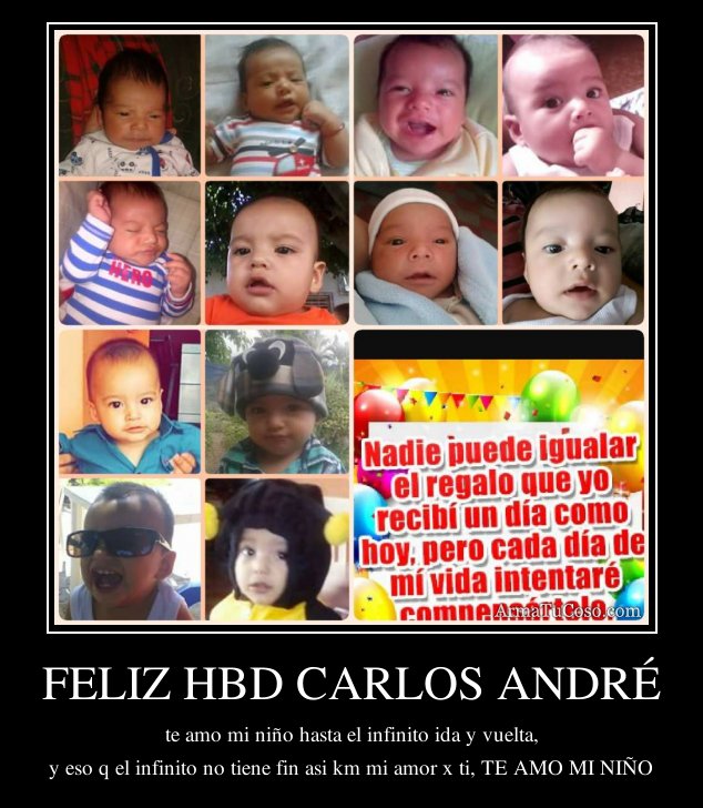 FELIZ HBD CARLOS ANDRÉ