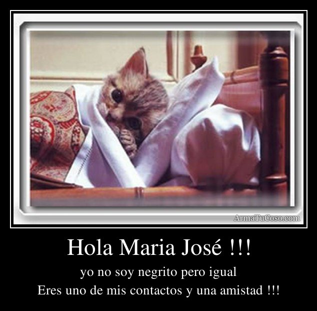 Hola Maria José