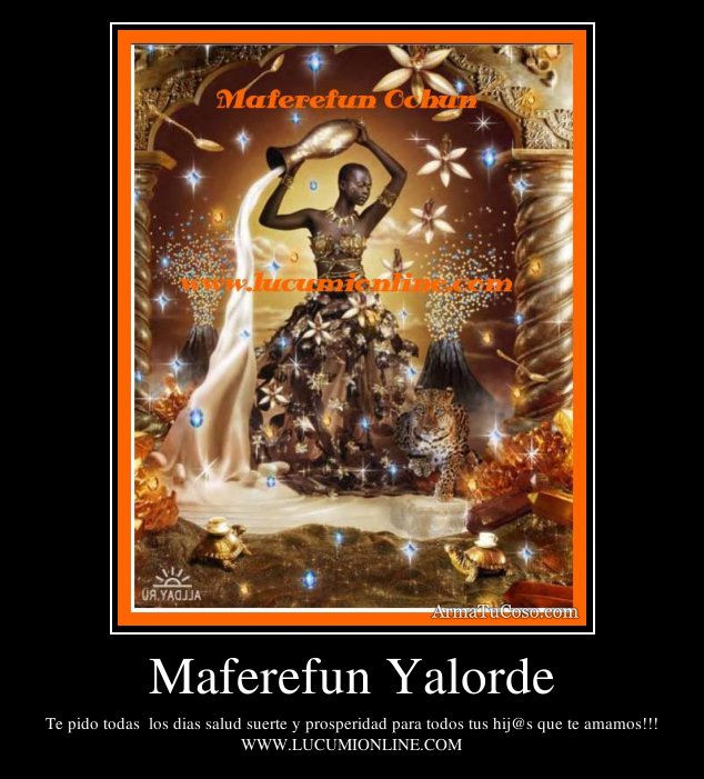 Maferefun Yalorde