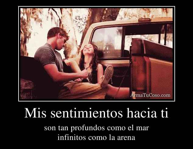 Mis sentimientos hacia ti