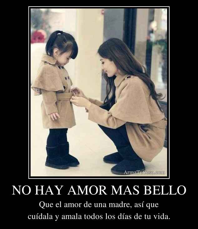 NO HAY AMOR MAS BELLO