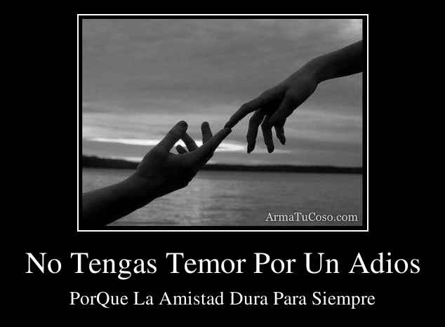 No Tengas Temor Por Un Adios