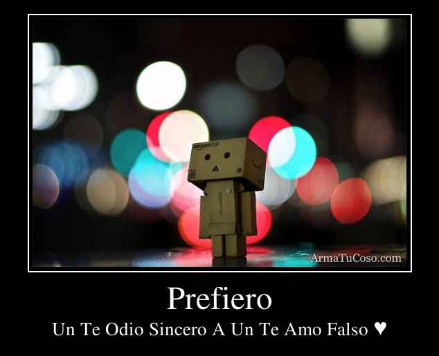 Prefiero