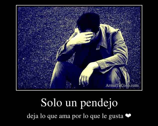 Solo un pendejo
