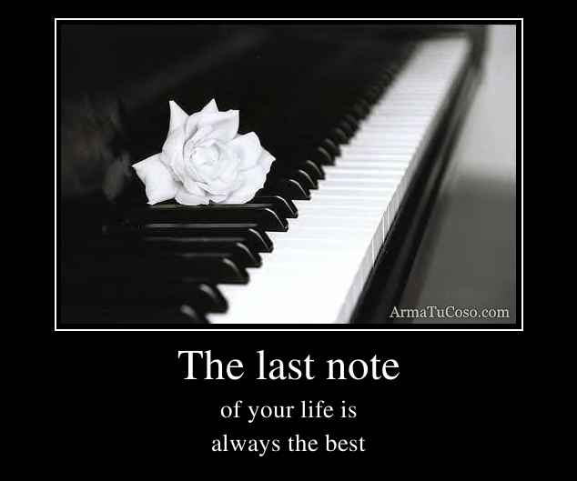 The last note